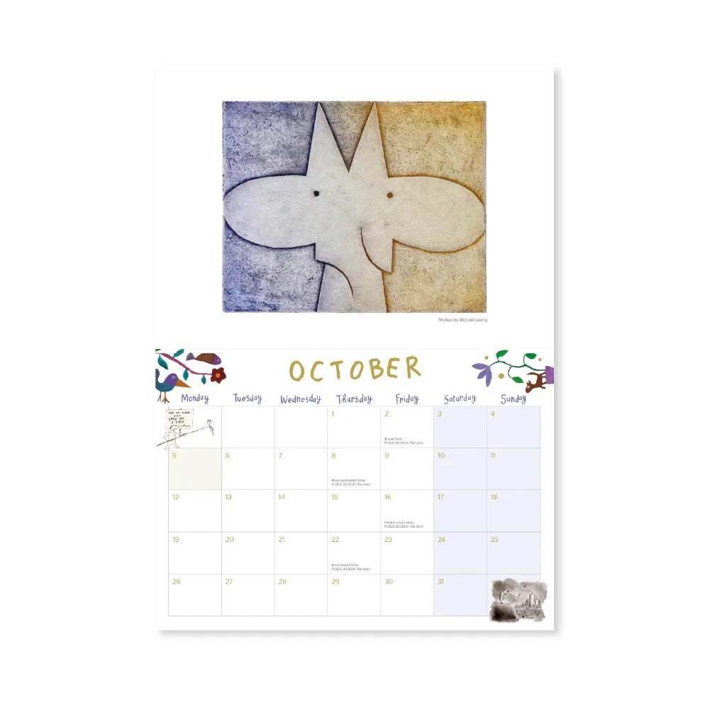 2026 Calendar Leunig The Afterlife Horizontal Wall Calendar - Michael ...